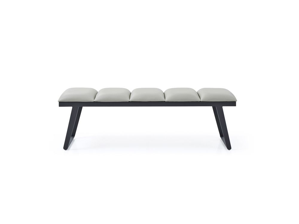 Rovigo Light Gray Modern Bench | Contemporary Bedroom Bench